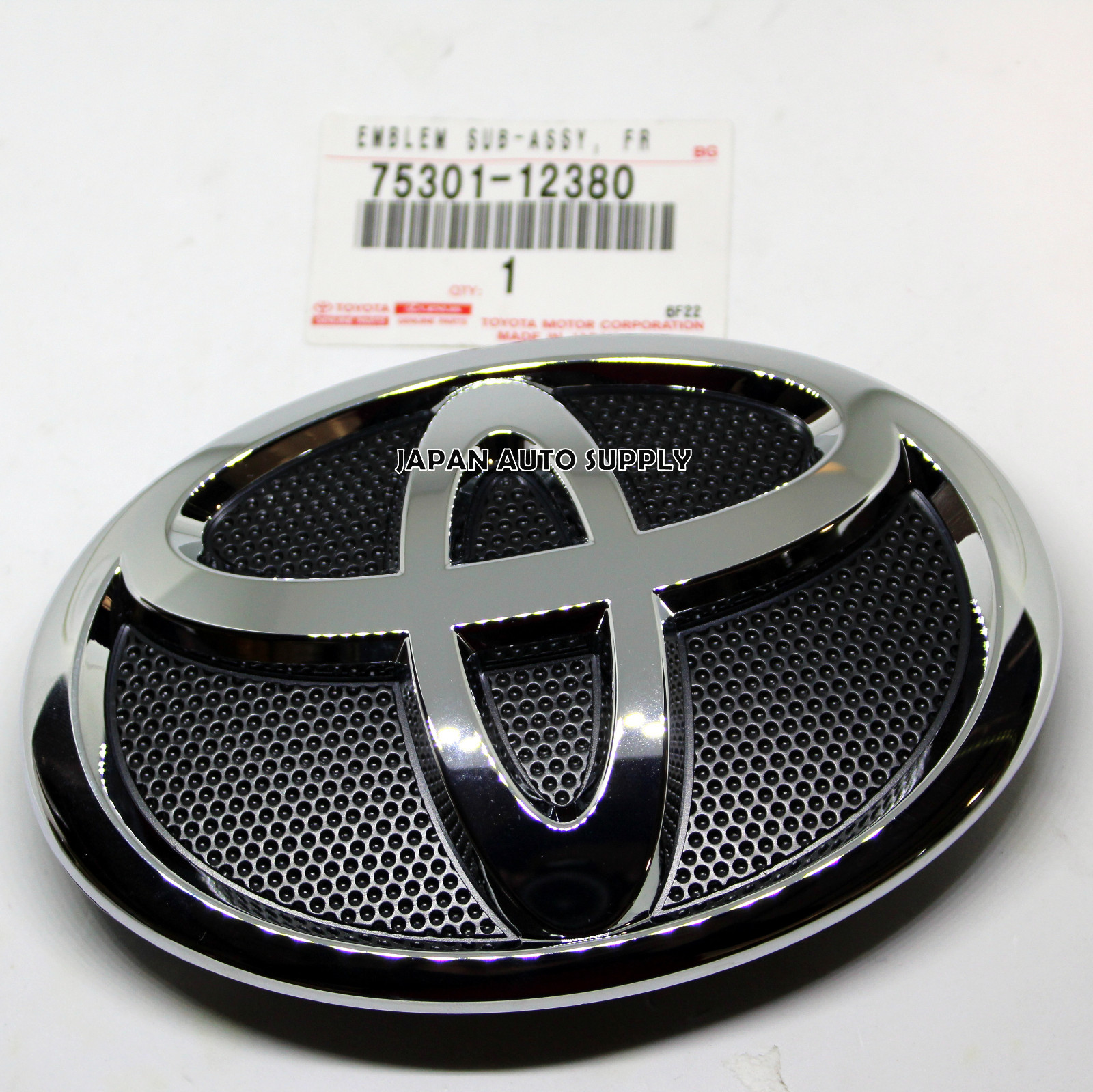 GENUINE OEM TOYOTA 09-13 COROLLA FRONT GRILLE EMBLEM 75301-12380 75301 ...