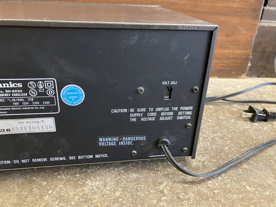 TECHNICS SH 8020 STEREO FREQUENCY EQUALIZER Tested Working | eBay