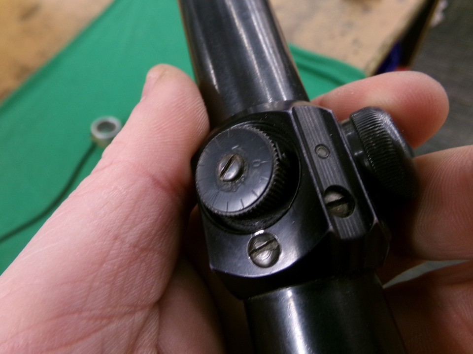 WEAVER K4 1" STEEL TUBE RIFLE SCOPE GERMAN POST RETICLE BLUED 4 POWER ...