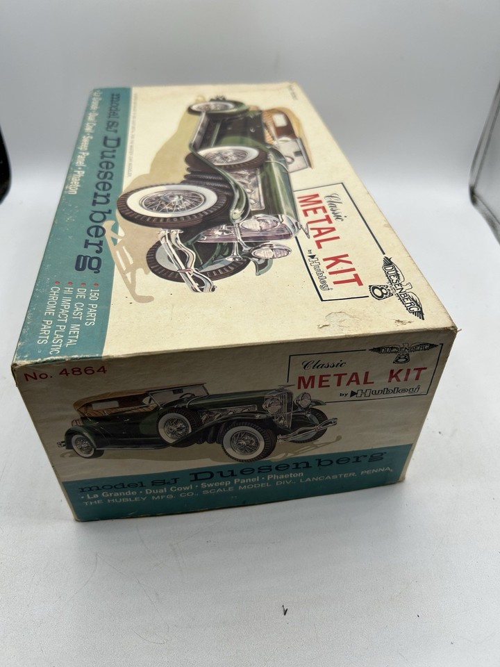 Vintage 1960's Hubley Metal Model Kit 1:18 Model SJ Duesenberg Town Car ...