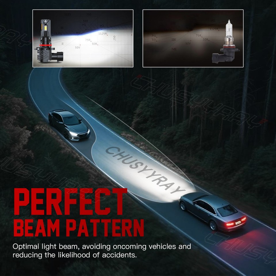 For Toyota Corolla 2001-04 6000k LED Headlight Fog Light Bulbs Combo ...