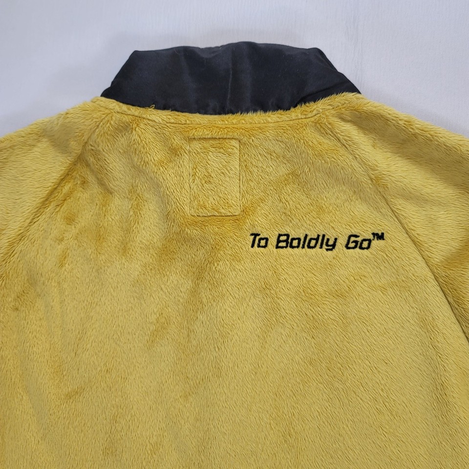 Star Trek Command Gold Fleece Zipped Jacket Small Phasers On Stun To ...