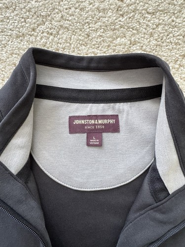 Johnston & Murphy Vintage Washed Quarter Zip Pullover Large | eBay