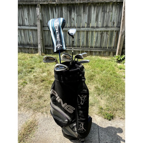 Ping/Callaway Men’s Complete Right Handed Golf Club Set with Cart Bag ...