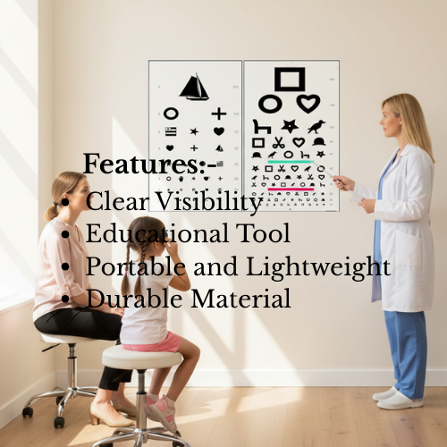 Kindergarten Vision Test Eye Chart for Kids Classroom Screening | eBay