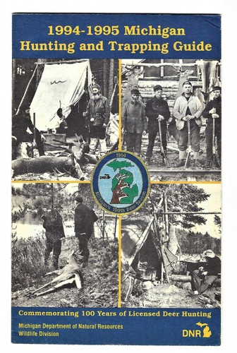1994 Michigan Hunting and Trapping Guide - Michigan - DNR | eBay