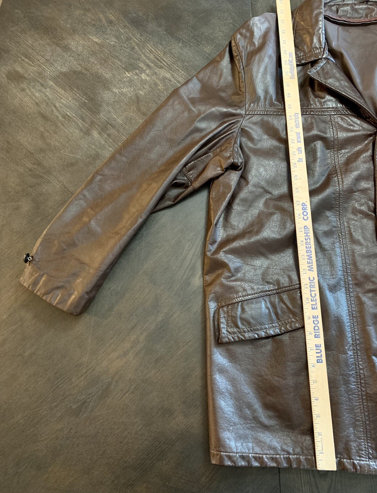 Vintage R Sherman Leather Jacket Outer Shell No Size … - Gem