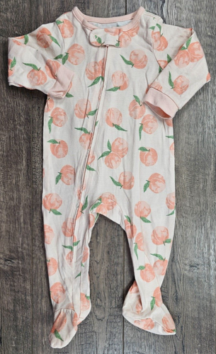 Baby Girl Clothes Laughing Llama 3 Month Pink Peach Footed Outfit | eBay