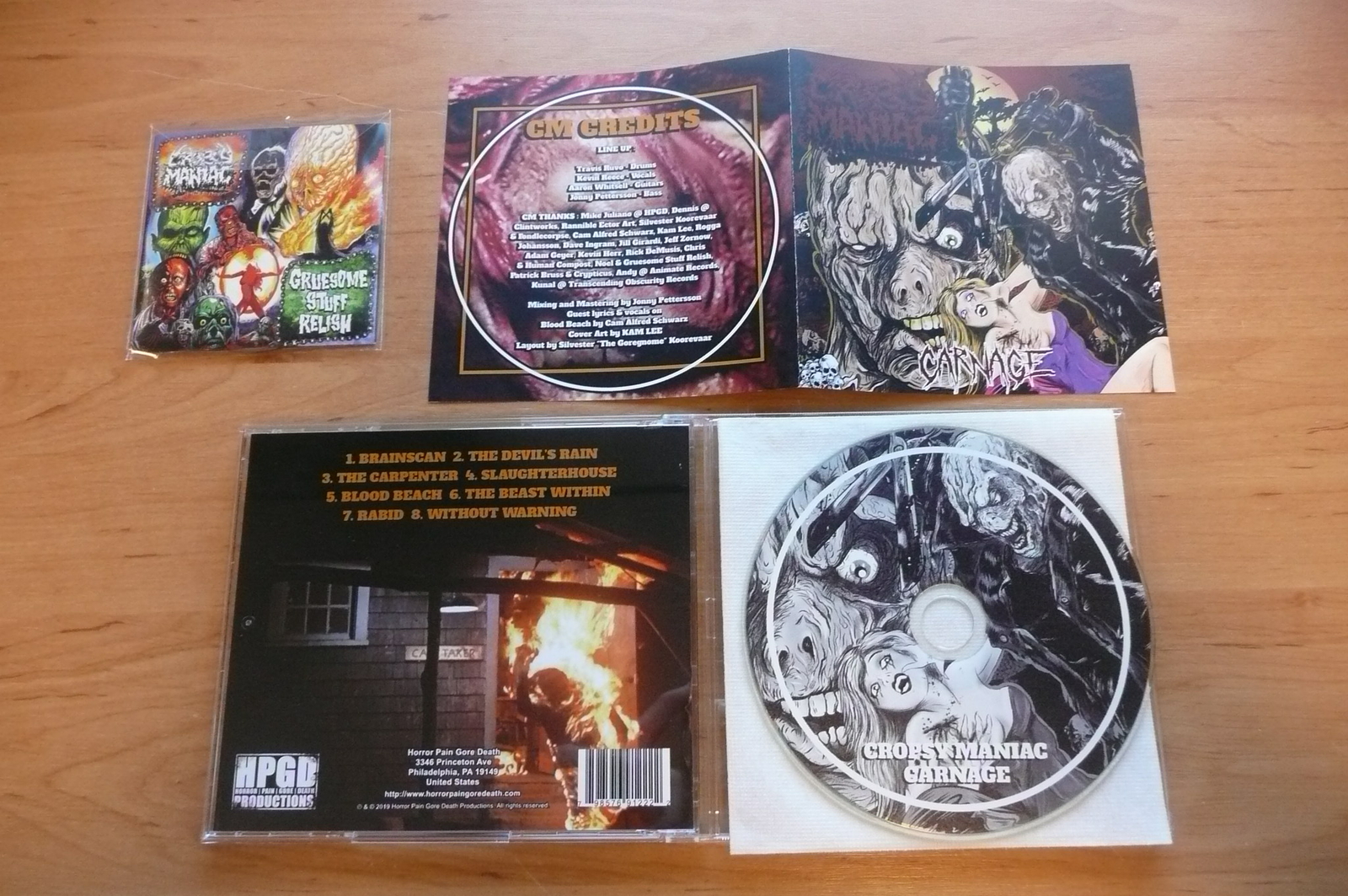 @ CD CROPSY MANIAC - CARNAGE / HORROR PAIN GORE DEATH 2019 / DEATHGRIND ...