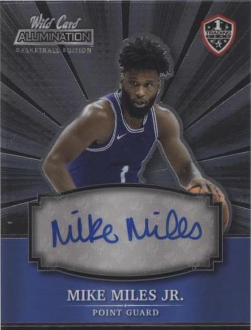 2021-22 Wild Card Alumination - Autographs Mike Miles Jr. (AU, RC) for ...