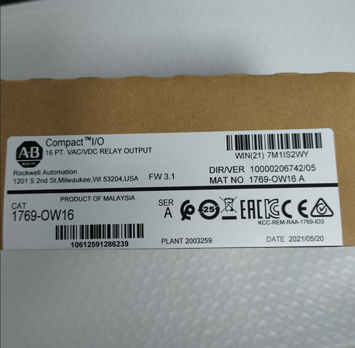 New Sealed Allen Bradley 1769-OW16 SER A CompactLogix 16-P AC/DC Relay ...