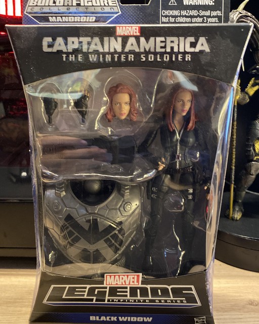 MARVEL LEGENDS INFINITE SERIES MANDROID WAVE BLACK WIDOW ACTION FIGURE ...