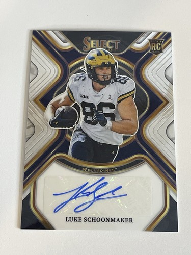 Luke Schoonmaker RS-LSC Select Draft Picks Rookie Auto Michigan Dallas ...