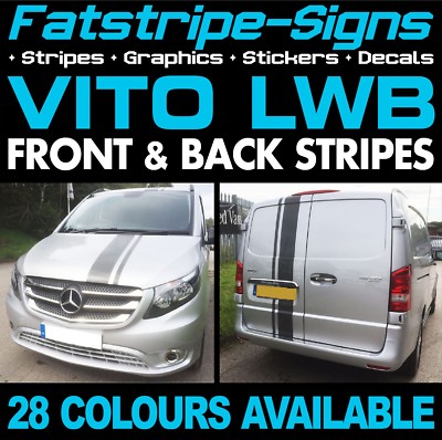 to fit MERCEDES VITO LWB STRIPES GRAPHICS STICKERS DECALS CAMPER DAY ...
