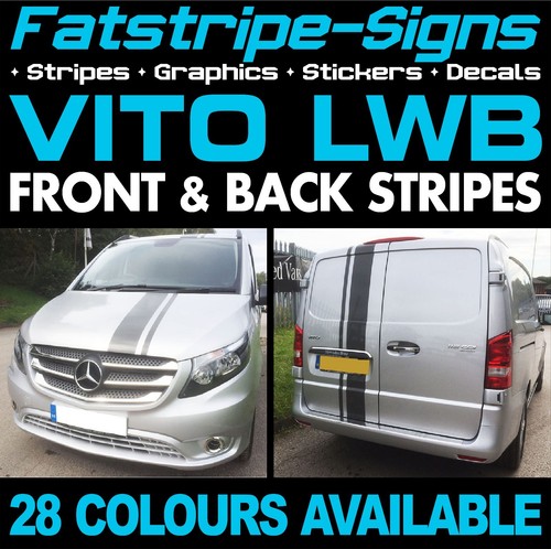 to fit MERCEDES VITO LWB STRIPES GRAPHICS STICKERS DECALS CAMPER DAY ...