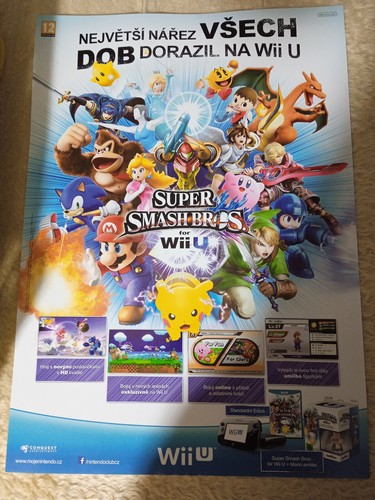 Super Smash Bros Wii U Official Promo Poster | eBay