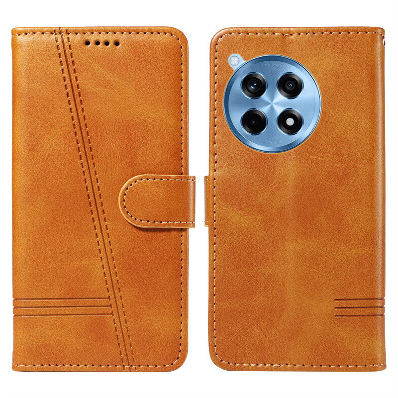 Stripe Wallet Flip Cover Case For OnePlus 12R 11 10T Nord CE4 N20 CE 2 ...