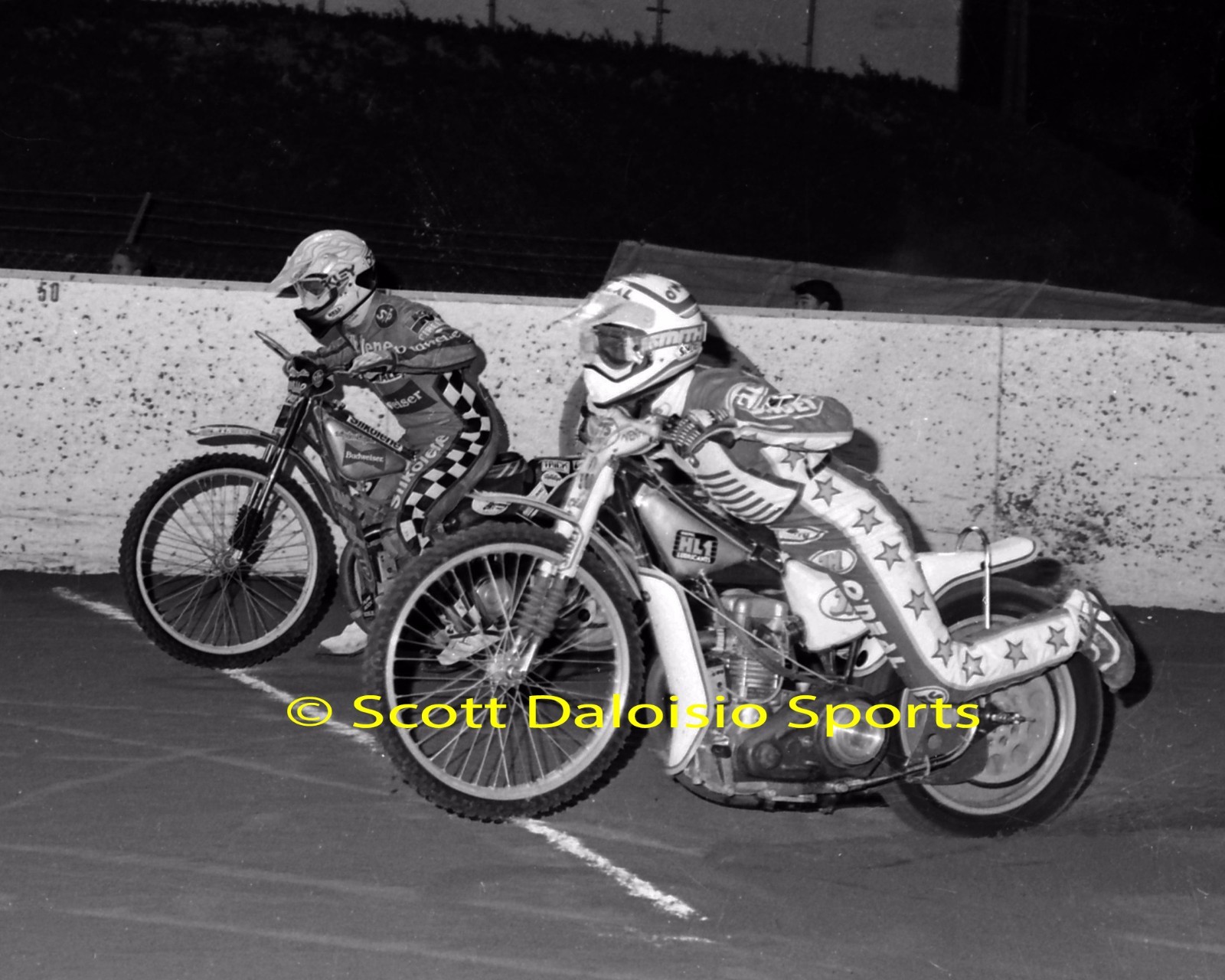 1989 SAM ERMOLENKO BOBBY SCHWARTZ 8 x 10 ASCOT SPEEDWAY MOTORCYCLE ...