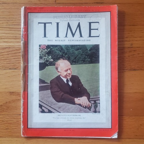 Time Magazine 2000 Chinese Burn To Death Nazis Persecute Jews November ...