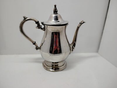 Vintage Oneida Silver plated Coffee And Tea Pot With Hinged Lid | eBay