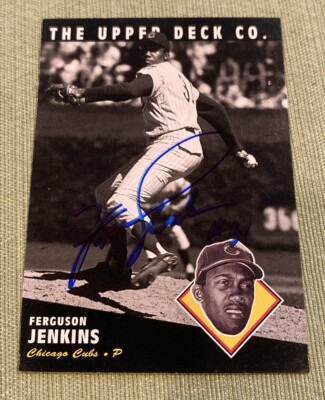 Ferguson Jenkins autographed Signed Card 1994 Upper Deck Heroes #97 ...