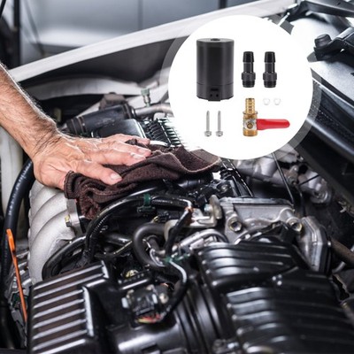 Oil Catch Can Car Oil Tank Fuel Line Can with Drain Valve | eBay UK