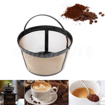 Washable Coffee Filter Mesh Basket Reusable Replacements Fit for ...