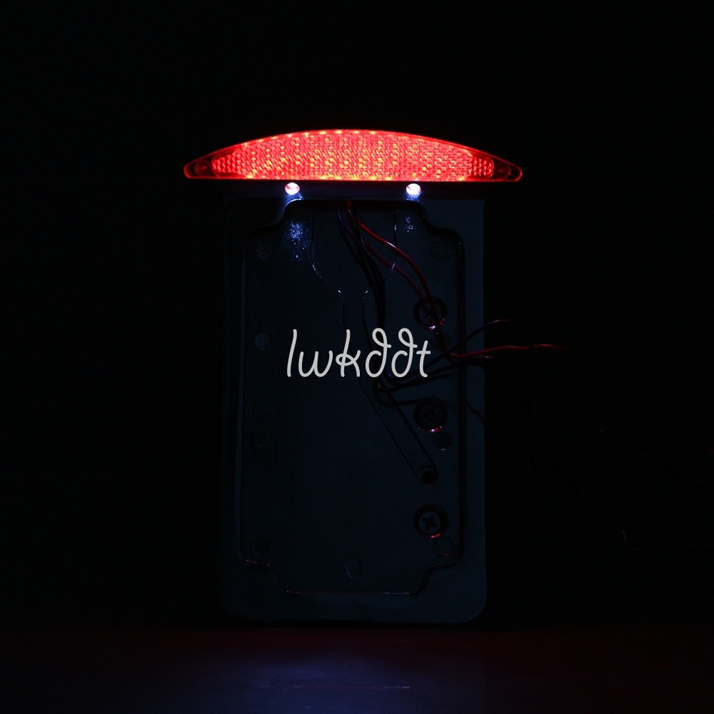 Side Mount License Plate Bracket Tail Light For Harley Softail Springer ...