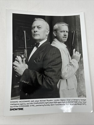 1988 CODENAME KYRIL Press Photo B&W Michael Royston Ian Charleson ...