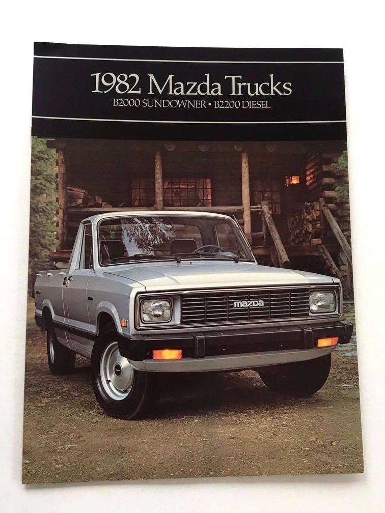 1982 Mazda B2000 B2200 Truck Original Car Sales Brochure Catalog ...