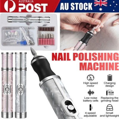 Nail Grinder for Human Toenail Sander for Thick Nails Cordless 4 Speeds ...