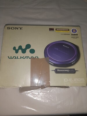 SONY D-EJ825 Slim CD Walkman / Discman / Portable CD Player - Purple ...