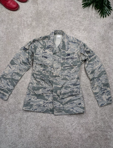 US Air Force Tiger Stripe Jacket Mens M Digital Camo Technical Sergeant ...