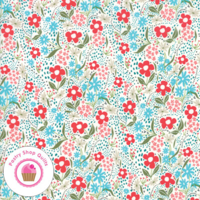 Moda FARM CHARM 48295 11 Multi Floral GINGIBER Quilt Fabric | eBay