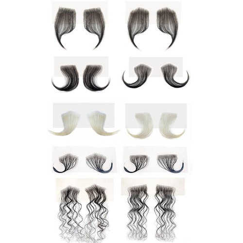 Fake Edges Wigs Hair Stripes Hair Top Real Human Hair Hairline Edge ...