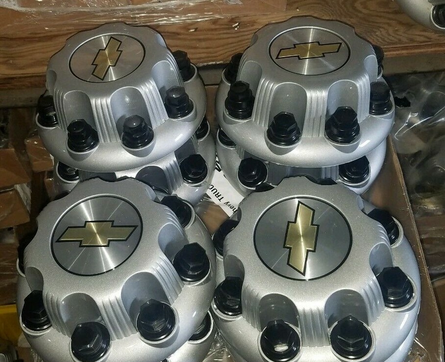 SET OF FOUR - 8 LUG CHEVY PAINTED CENTER CAPS FOR STEEL WHEEL | eBay
