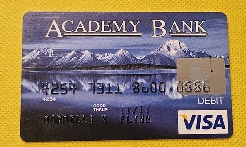 Academy Bank Visa Credit Card~Exp 2011~our item #CCB101 | eBay