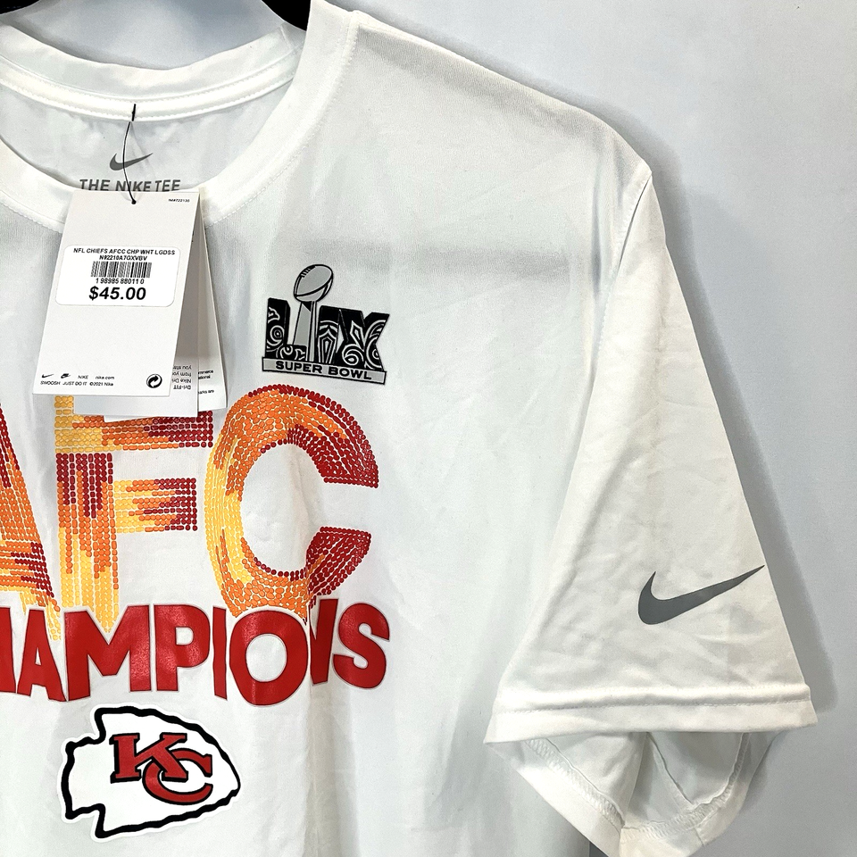 Nike Kansas City Chiefs 2024 AFC Champions Short Sleeve T Shirt size XL ...