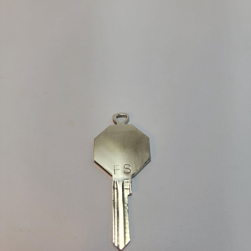 Vintage MG Key Blank FS Type Blue Enamel Octagon Logo Classic British ...