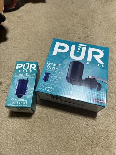 pur plus faucet mount water filter system Indigo Ink With Extra Filter ...