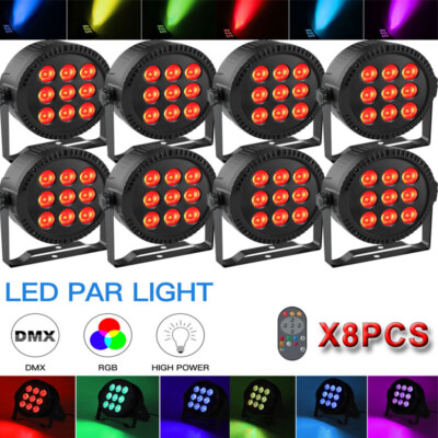 9X15W 4 in 1 RGBW Stage Lighting 9LED Par Lights DMX512 DJ Disco Party Wash Beam | eBay