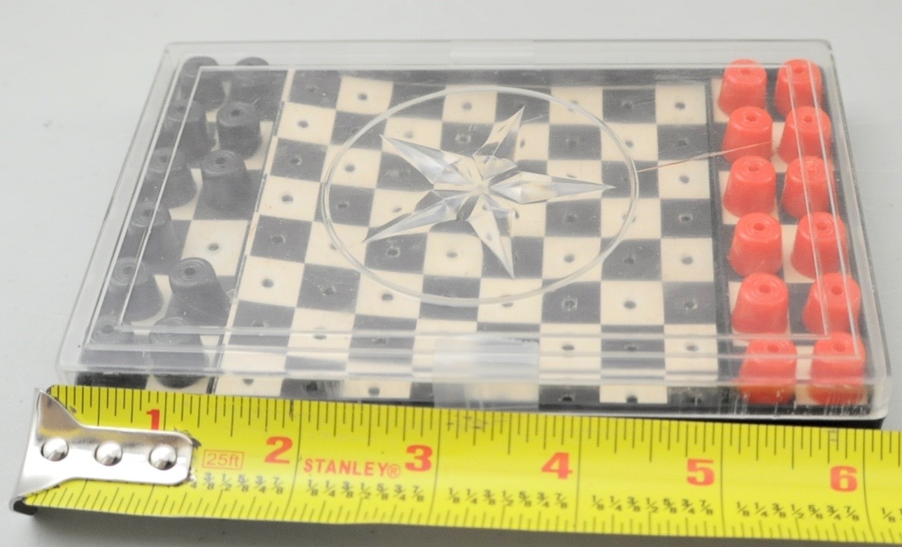 Vintage Pocket Checkers & Chess Game | eBay