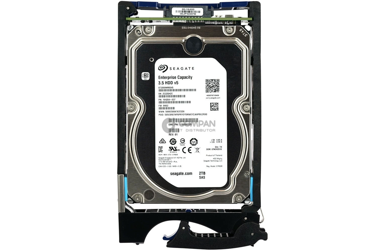 005052085 EMC HARD DRIVE 2TB 7.2K 6G 3.5 LFF SAS 512 15T DATADOMAIN | eBay