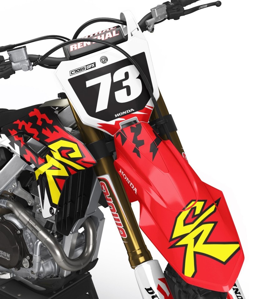 1995 1996 1997 CR 125 R Graphics Kit HONDA CR125R CR 125R Decals ...