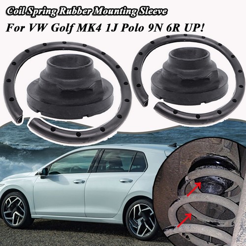 Rear Axle Leaf Coil Spring Rubber Mount Buffer For VW Golf MK4 1J Polo ...