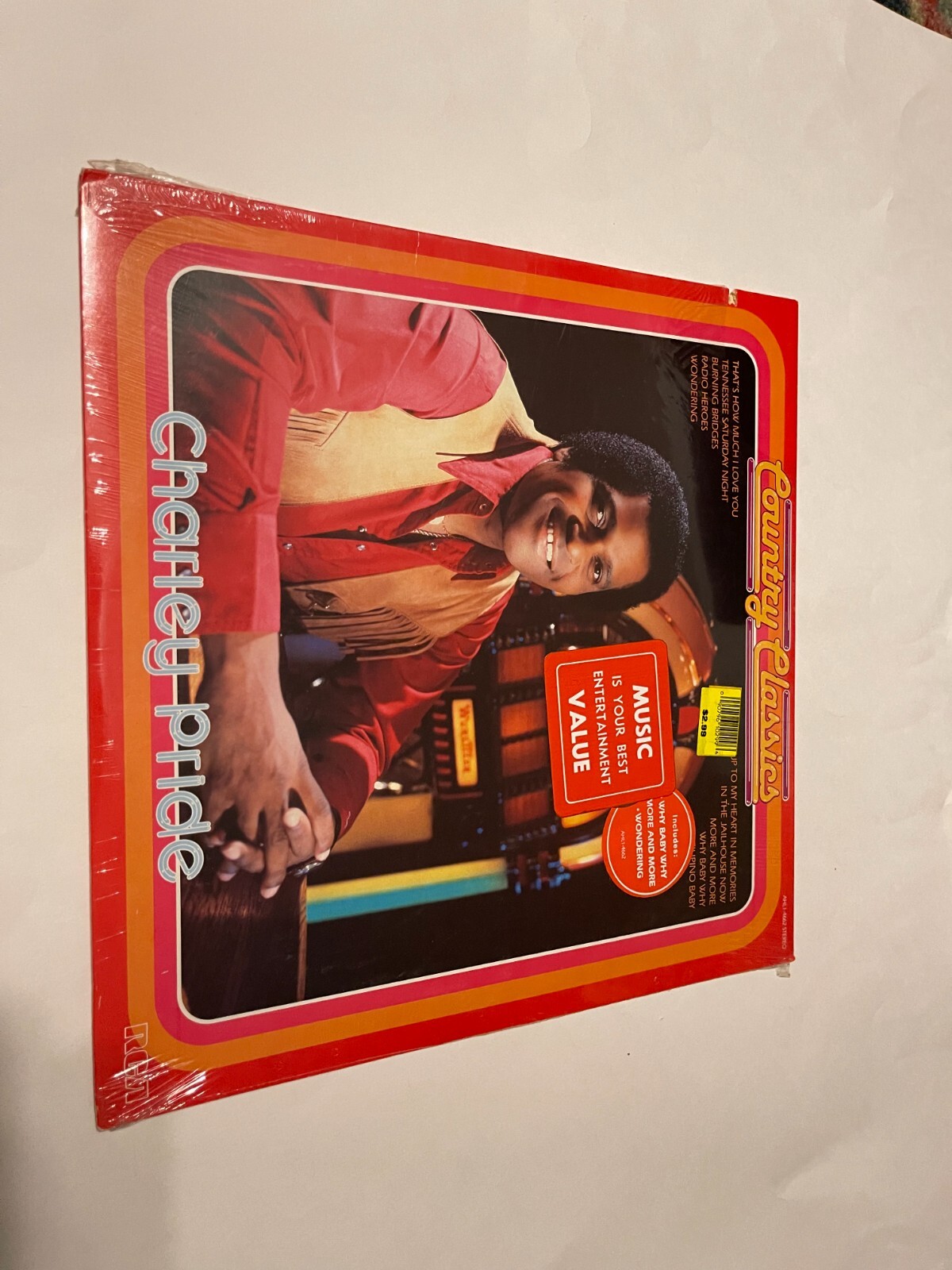 1983 SEALED Vintage Vinyl CHARLEY PRIDE Record COUNTRY CLASSICS Album ...