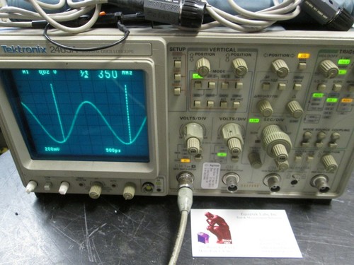 Tektronix 2465A 350MHz Oscilloscope with Probes! 4 Analog channels X-Y ...