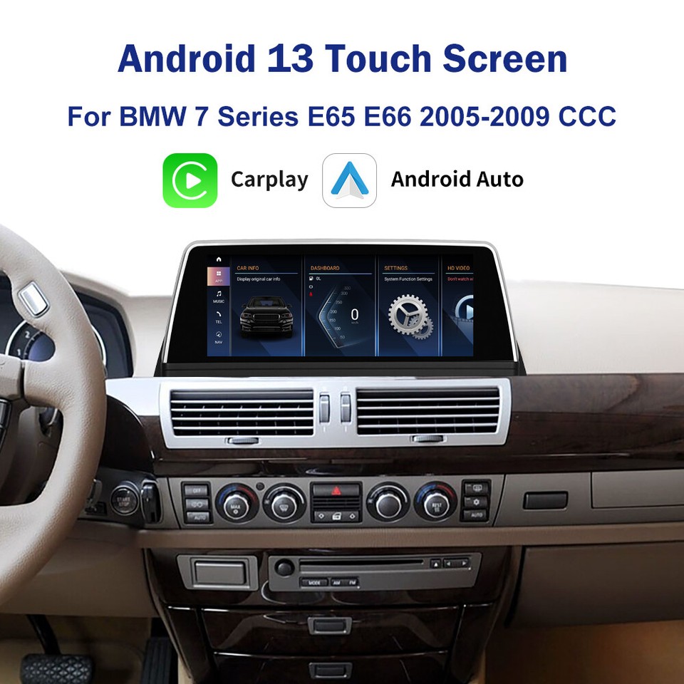 Android 13 Wifi Carplay Multimedia Touch Screen For BMW 7 Series E65 ...