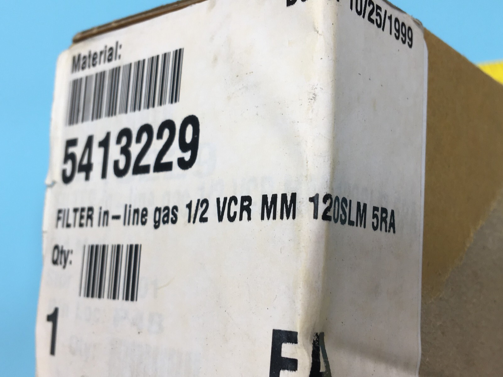 Millipore WG3NS2RR4 Filter In-Line Gas 1/2VCR-MM 120SLM 5RA NICKLE ...