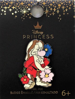 Loungefly Disney Snow White GRUMPY Floral Pin Seven Dwarfs Enamel Pin ...